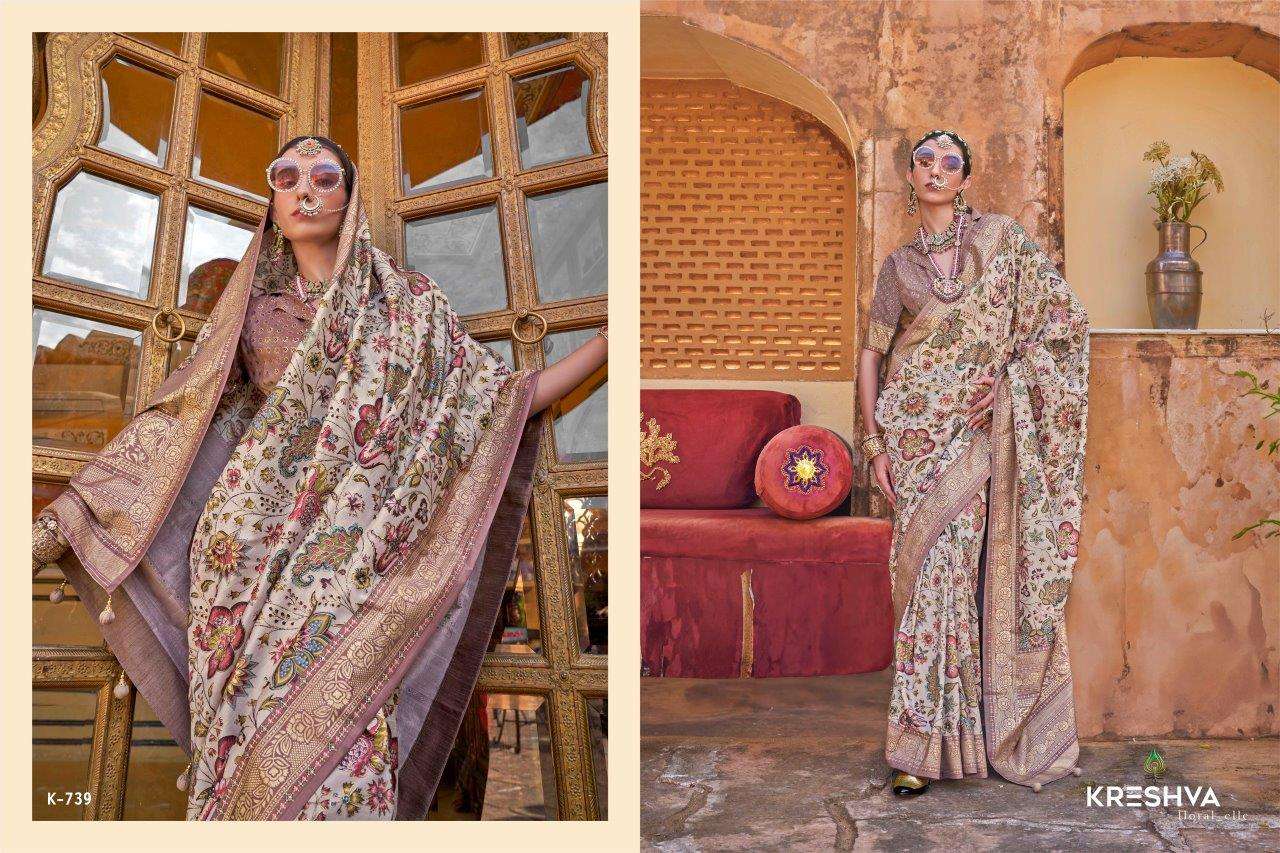 Dev Bhumi by Kreshva 137 Silk Sarees Wholesale Price – Amrah Wholesale