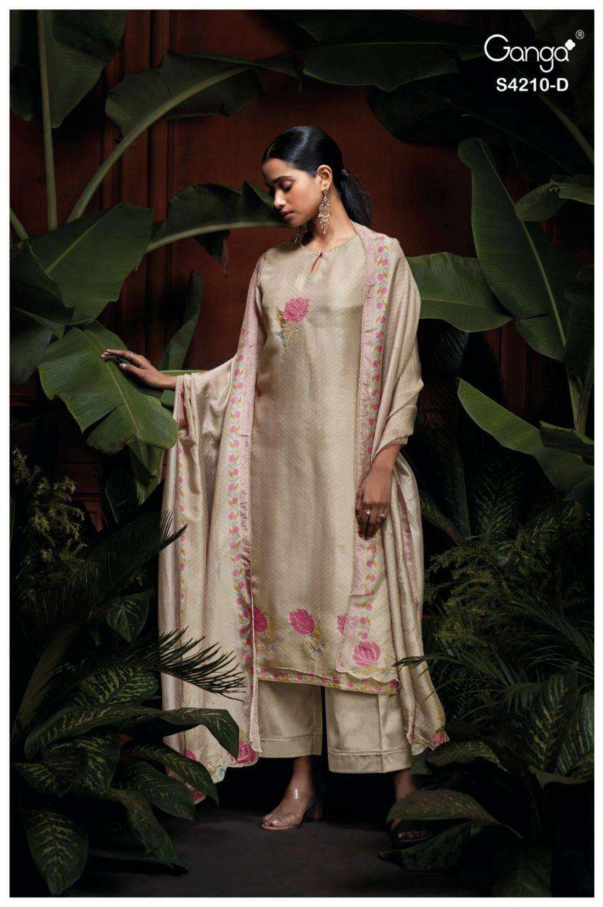 Ganga Fashion Serena 4210 Silk Salwar Suit Wholesale – Amrah Wholesale