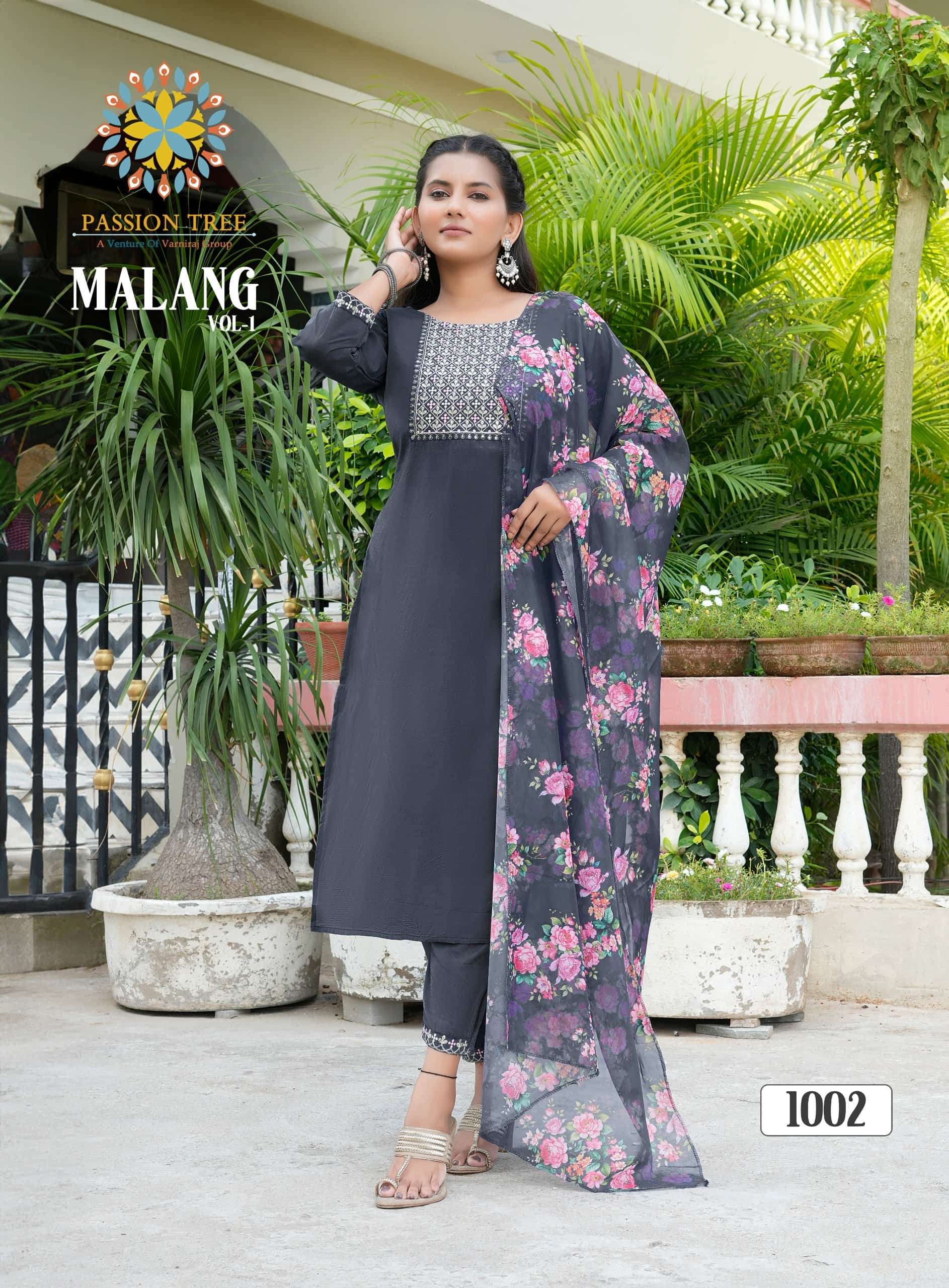 PASSION TREE MALANG VOL-01 Silk Embroidery Dresses Wholesale – Amrah ...