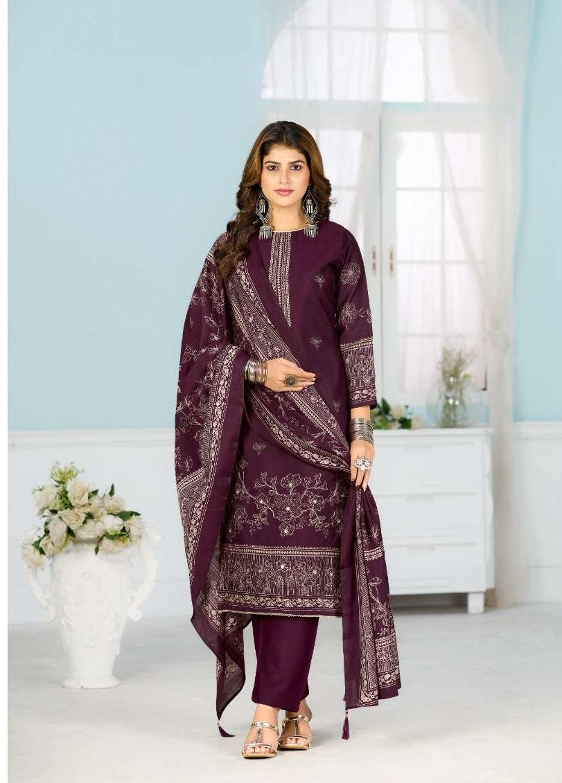 RADHIKA FASHION AZARA BEAUTY SILK VOL-07 Muslin Dresses Wholesale Price ...