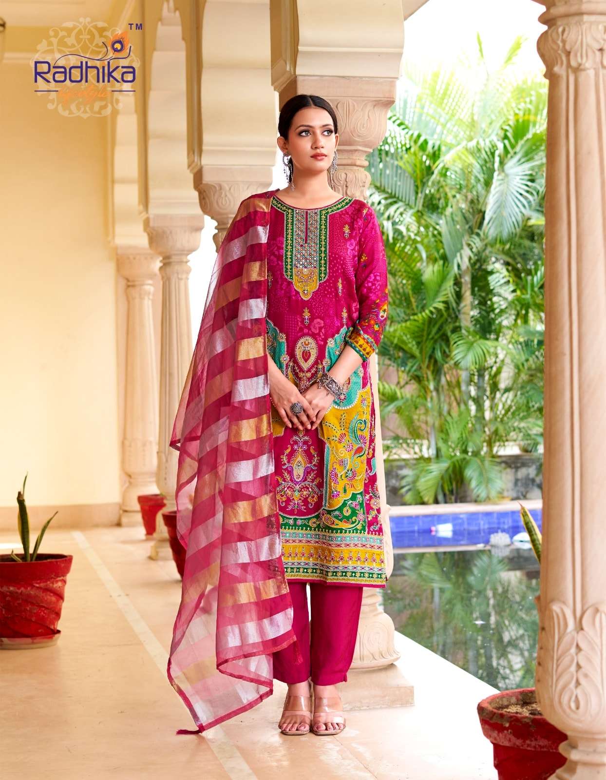 Radhika Lifestyle Ziana Vol 01 Dola Silk Salwar Suit Wholesale Surat ...
