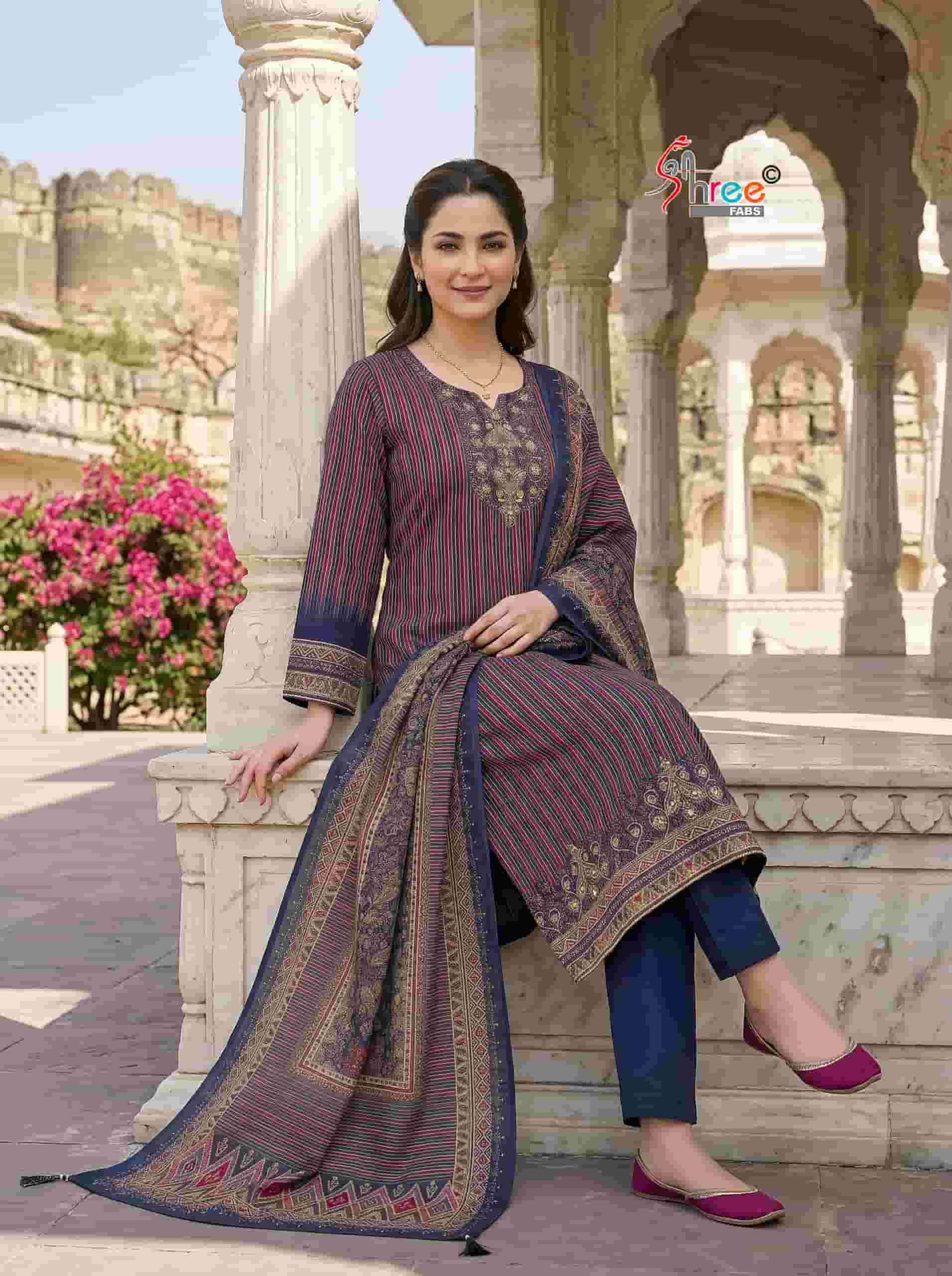 Shree Fabs Kt 365 Pure Muslin Pakistani Suit - Amrah Wholesale