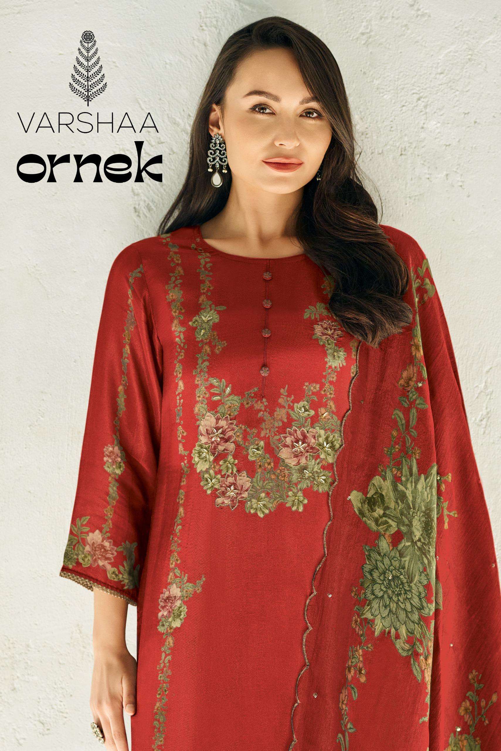 Varsha Ornek Fancy Russian Silk Designer Salwar Suit Wholesale – Amrah ...